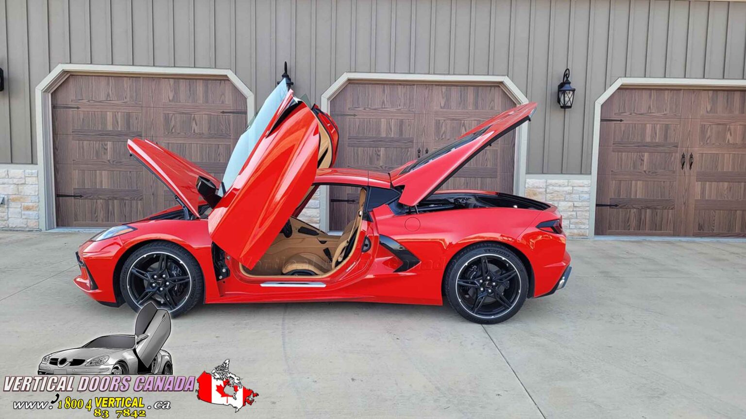 Chevrolet Corvette C8 2020-2026 Lambo Vertical Doors Kit ( There is a ...