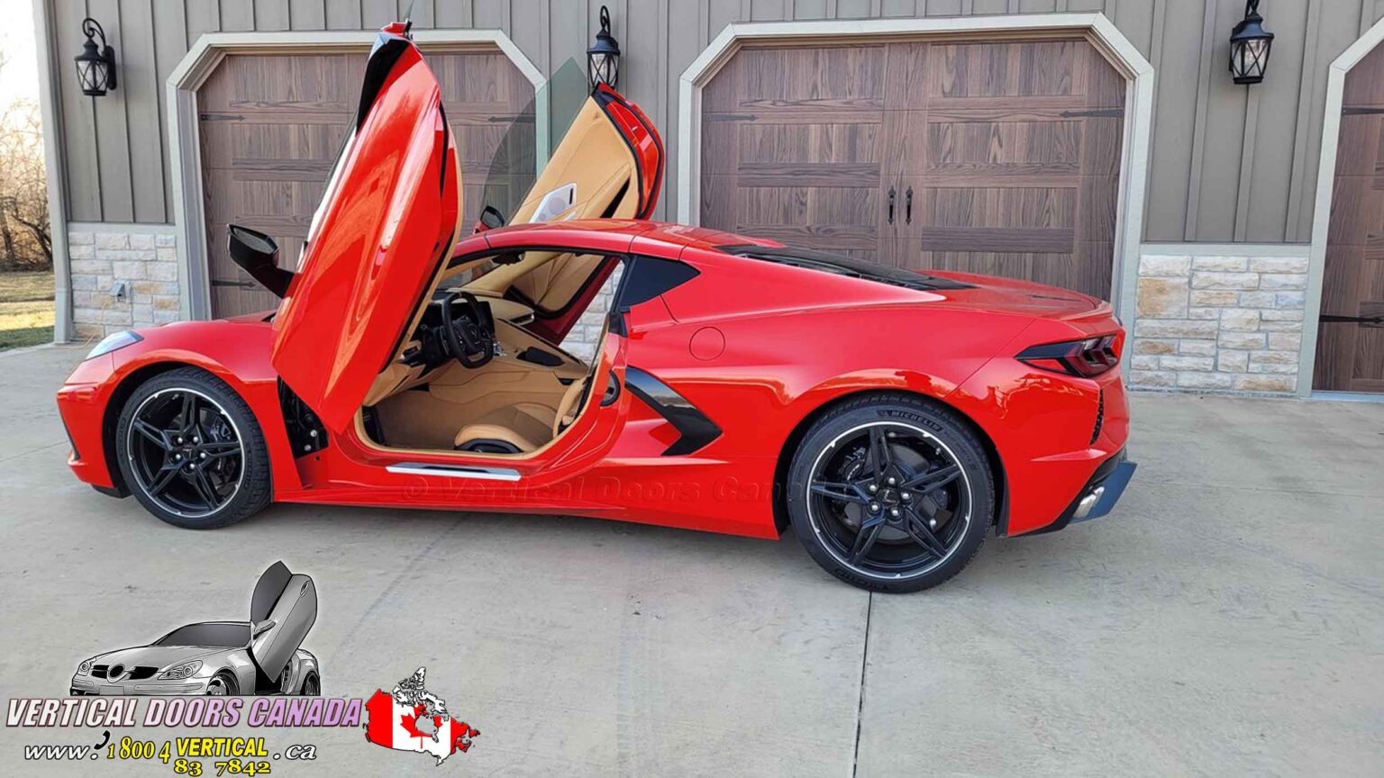 Chevrolet Corvette C8 2020-2026 Lambo Vertical Doors Kit ( There is a ...